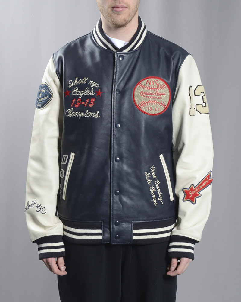 Schott NYC Teddy Avec Badges Jacket - Bronx.fi webstore